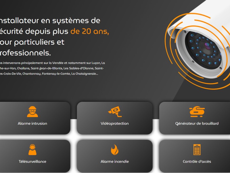 A2S - Alarmes et systèmes de sécurité en Vendée